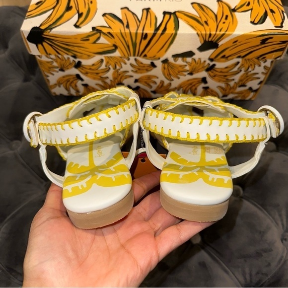 FARM Rio | Shoes | New Farm Rio Yellow Palm Tree Sandal | Poshmark